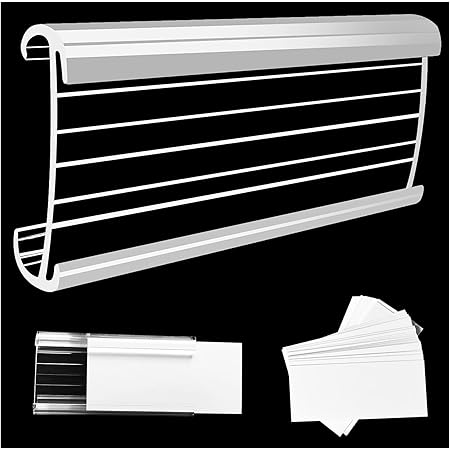 Amazon.com : Lenink 30Pcs Wire Shelf Label Holders,Plastic Wire Rack ...