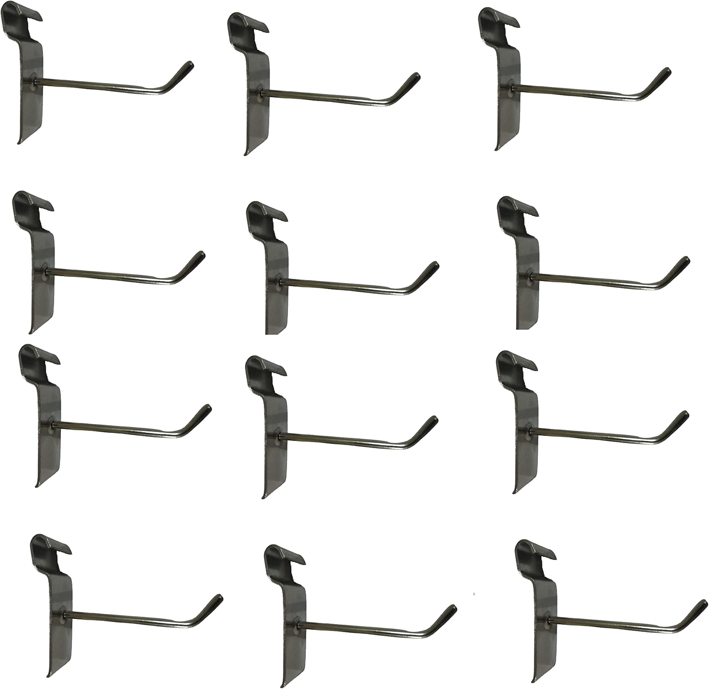 Q1 Beads 12 Pcs 8" Stainless Steel Gridwall Display Hook Hanger for ...