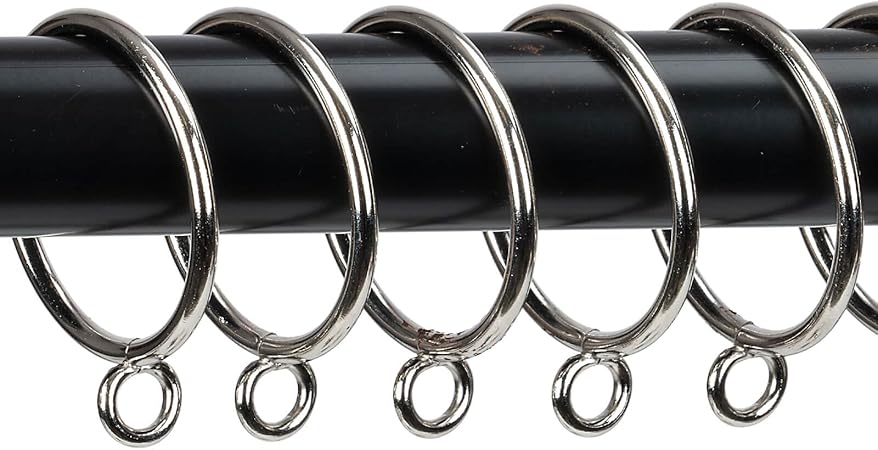 Amazon.com: Curtain Rings with Eyelets Metal Eyelet Drapery Rings Inner ...