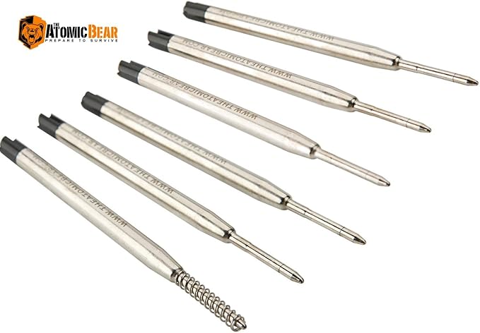 Amazon.com : Ballpoint Pen Refills Medium for Tactical Pen and More ...