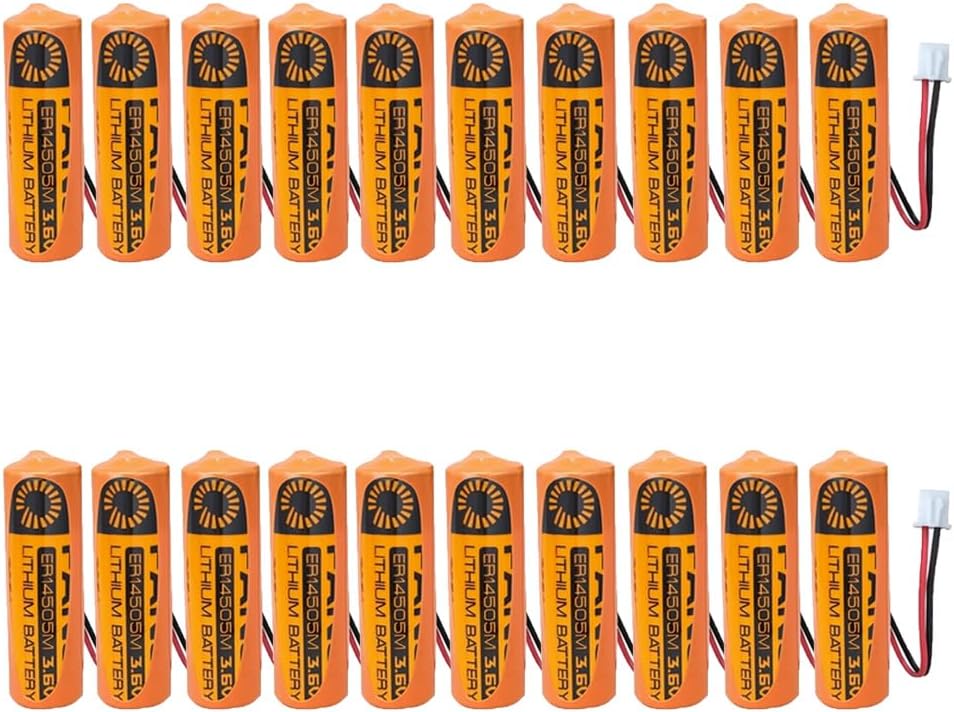Amazon.com: BALOLO (20-Pack) ER14505M 3.6V 2200mAh Li-SOCL₂ Non-Rechargeable Lithium Battery for ...