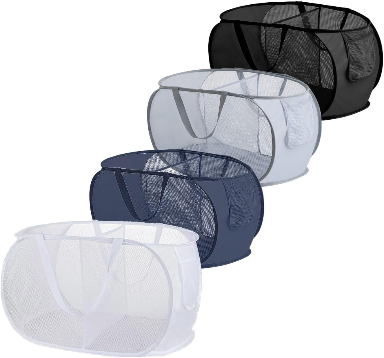 Amazon.com: Cosmoharbor Cosmoharbor 4 Pack Laundry Hamper - Collapsible ...