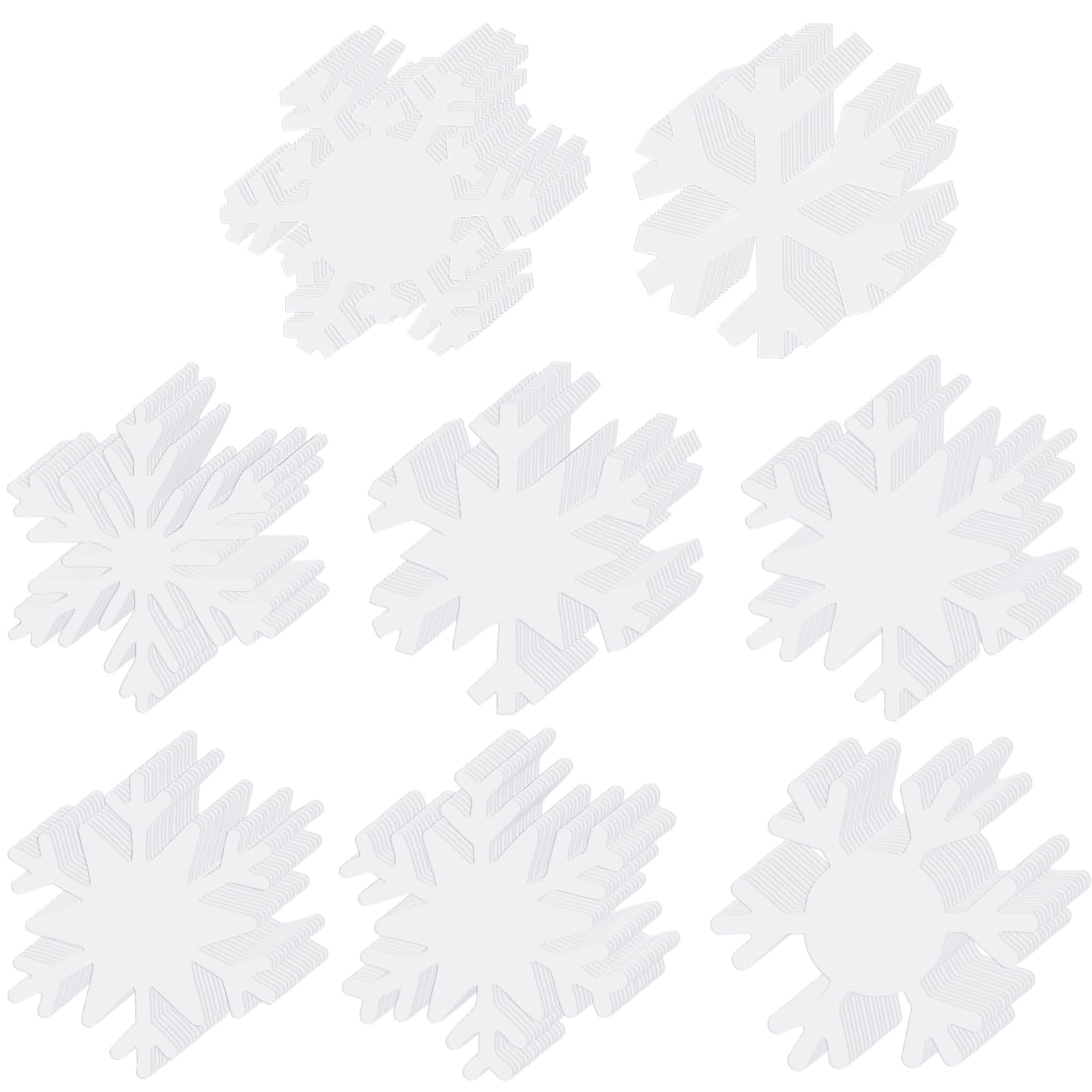 Snapklik.com : 200 Pcs Winter Snowflake Cutouts Winter Paper Snowflakes ...