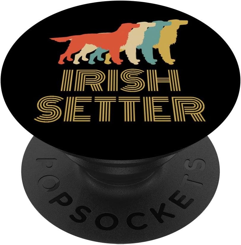 Amazon.com: Irish Setter Dog Breed Vintage Look Silhouette PopSockets ...
