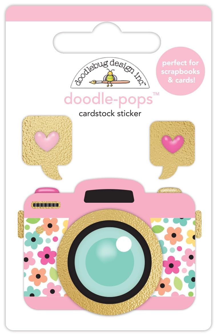 Amazon.com: Doodlebug Doodle-Pops 3D Stickers-Pretty Picture, Hello ...