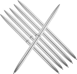 Amazon.com : Tofficu 6pcs Secure Counter Pens Metal Ballpoint Pen ...