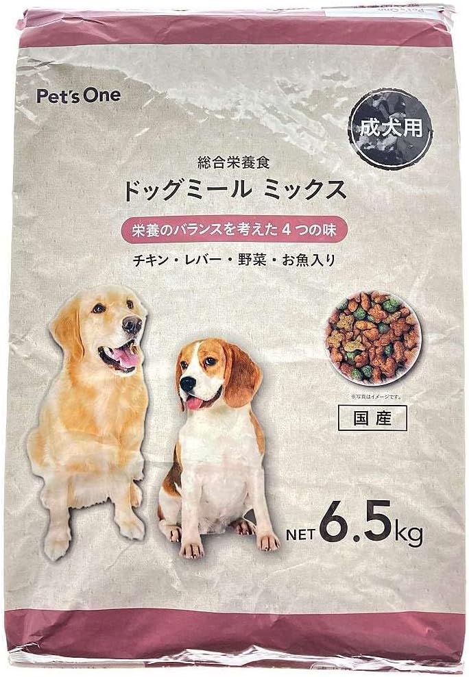Amazon.co.jp: カインズ(CAINZ) Pet'sOne ドッグミールミックス 成犬 6.5kg 総合栄養食 ドッグフード ドライフード : ペット用品