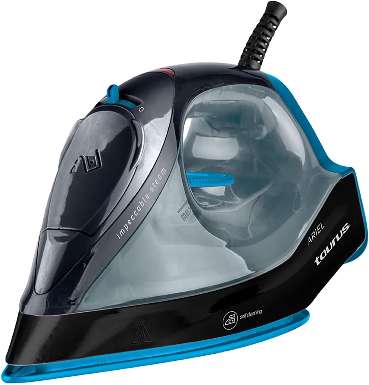 TAURUS ARIEL| Plancha de Vapor| 24 orificios de vapor| Antiadherente ...