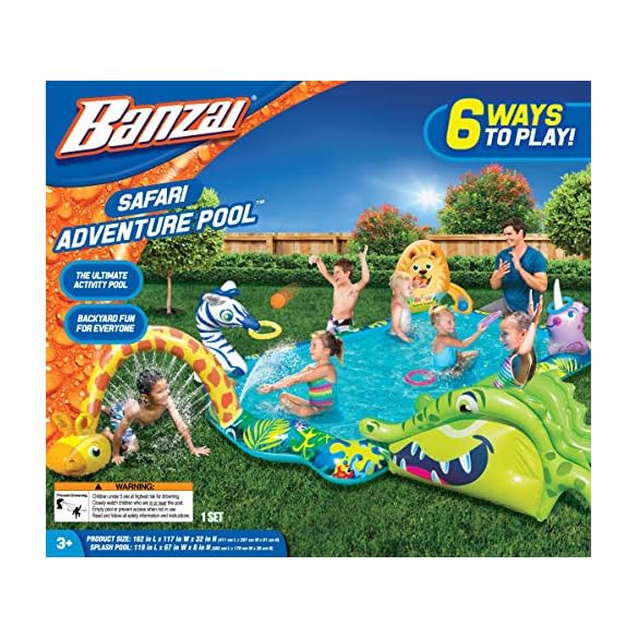 BANZAI Safari Adventure Pool - thehostafarm.com