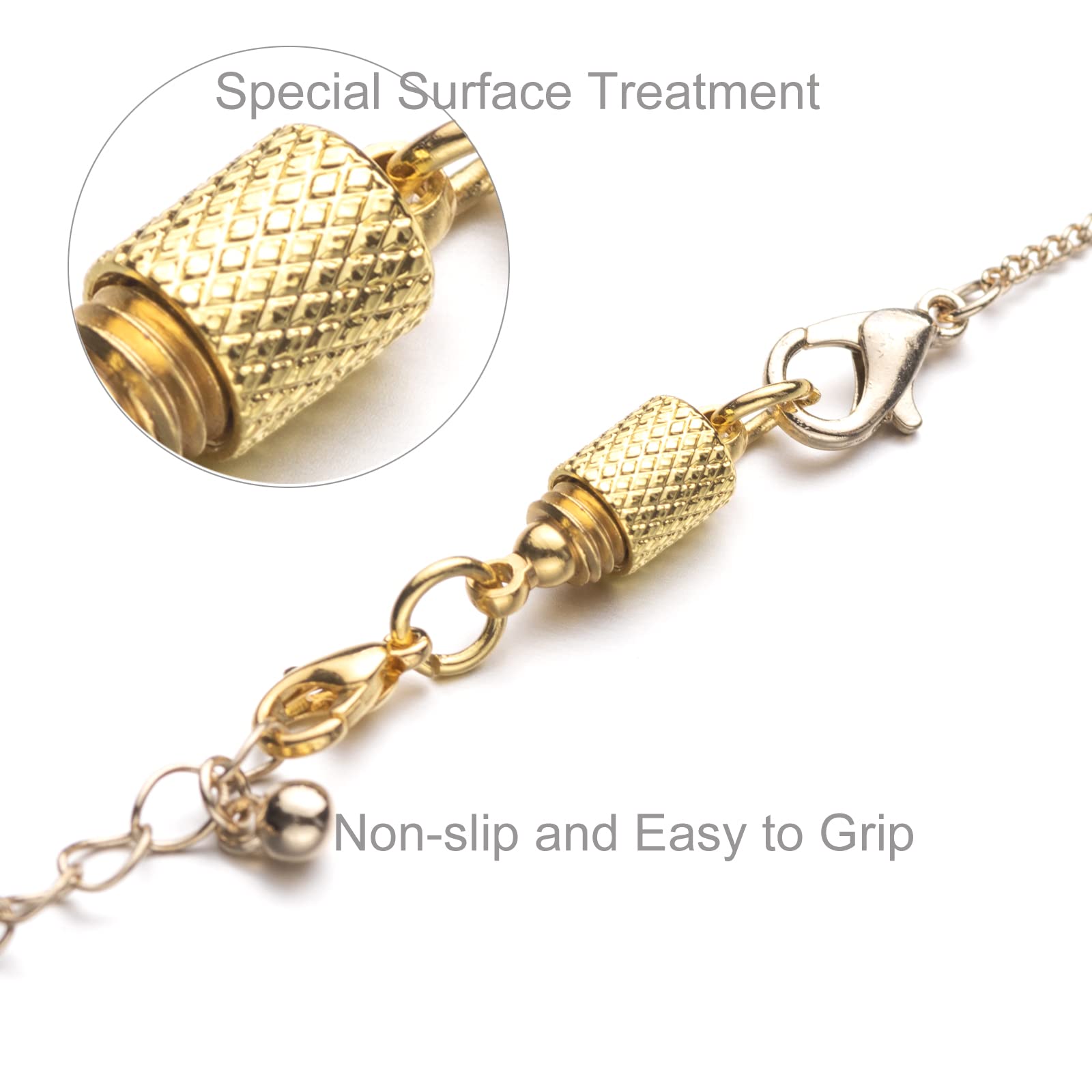 Snapklik.com : Screw-in Locking Magnetic Jewelry Clasps For Necklaces ...