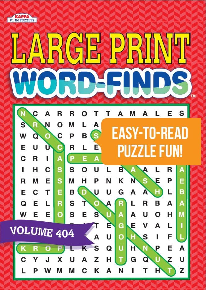 Large Print Word Finds- Word Search Puzzle Book: Kappa Books Publishers ...