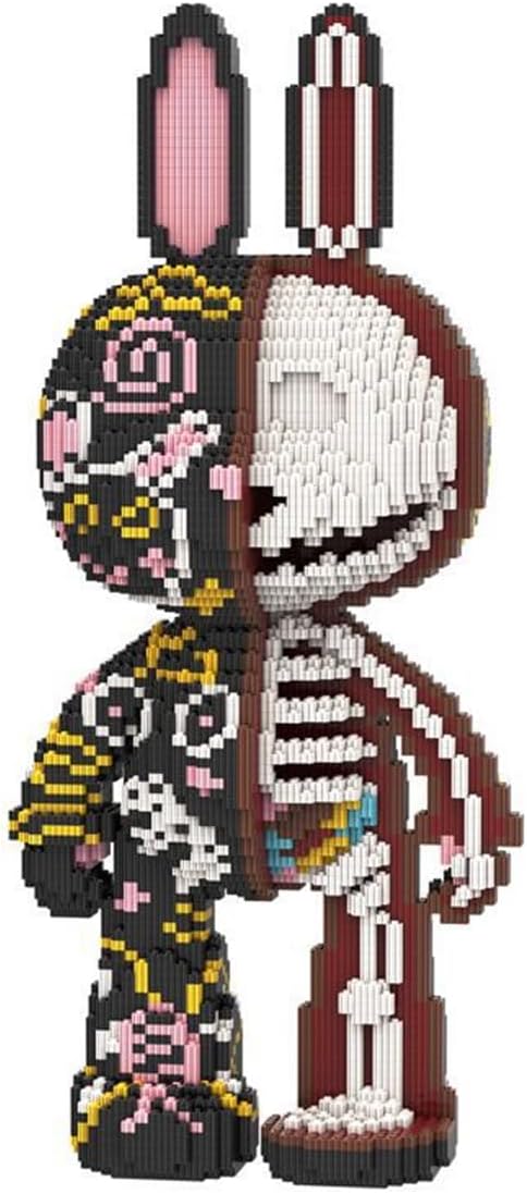 Amazon.com: HONLANCH Animal Graffiti Skeleton Rabbit Micro Building ...