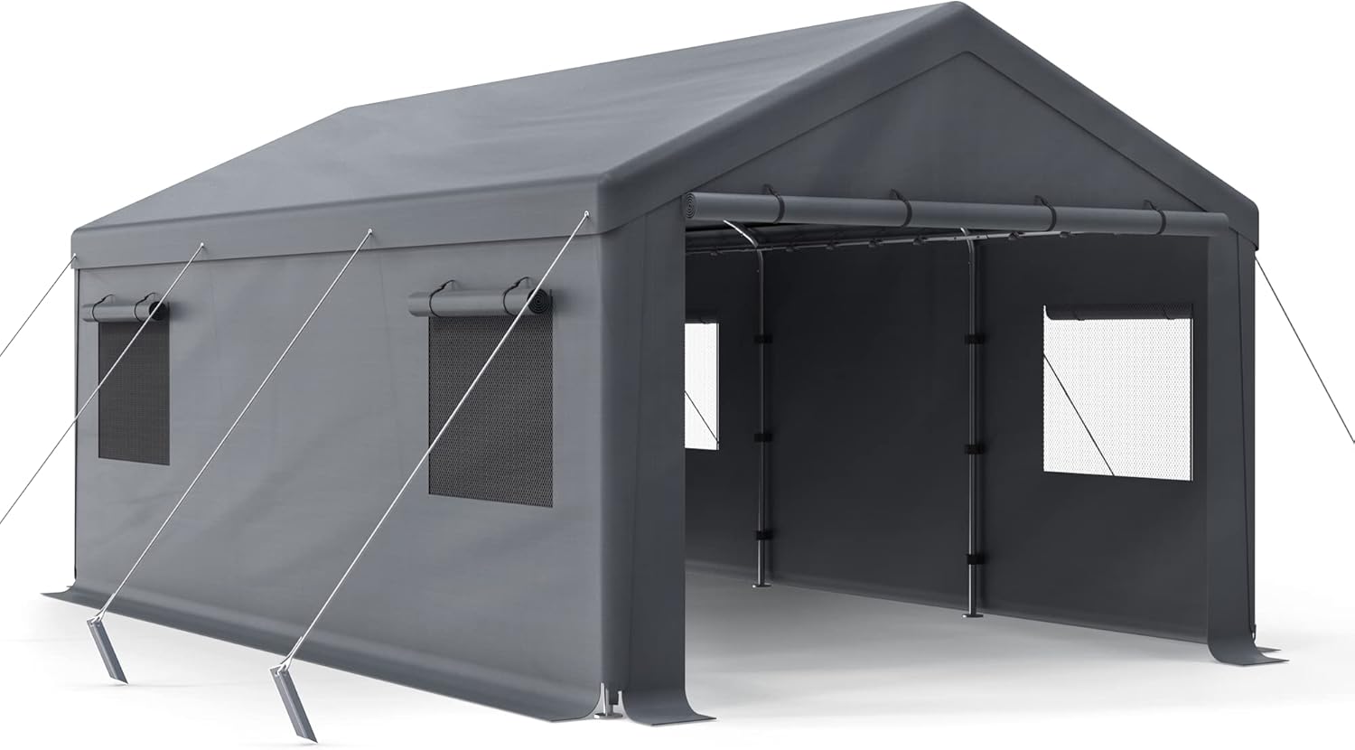 Amazon.com: Cecarol C02 12x20x9.5FT Heavy Duty Carport, 200G Heat ...