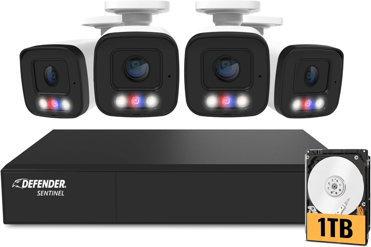 Amazon.com : Defender AI Powered Sentinel 4K 8CH PoeE Security Camera ...