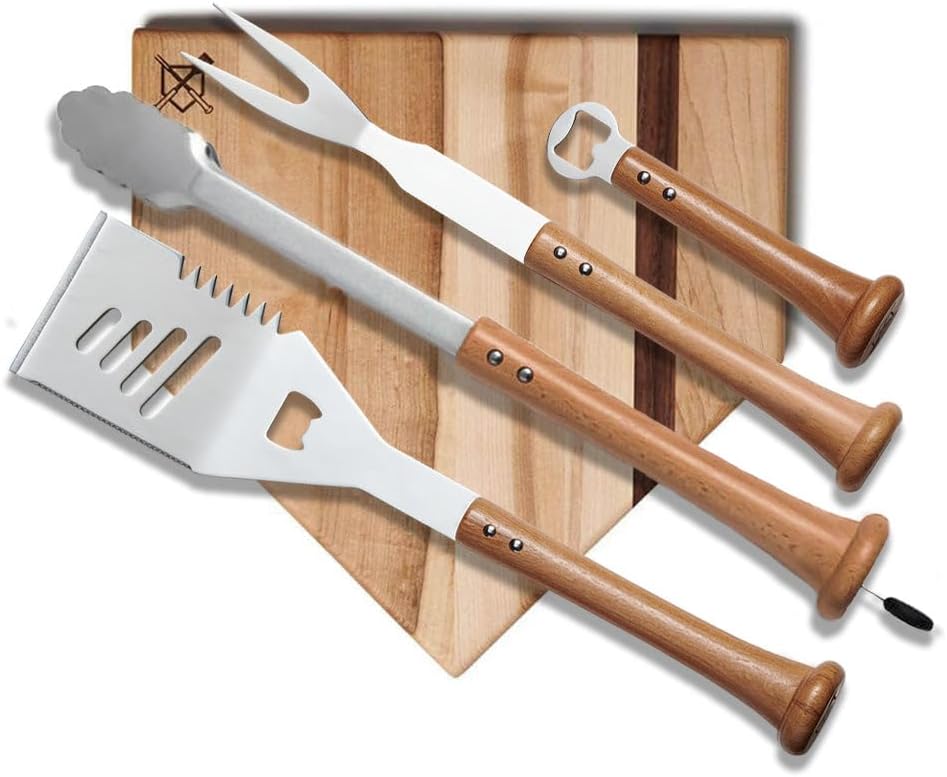 Amazon.com : Baseball BBQ | 12" & 17" Grand Slam Set | Personalized BBQ ...