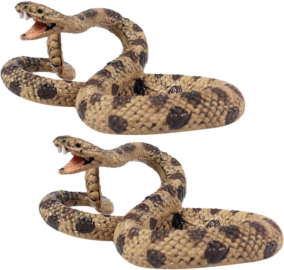 Amazon.com: Ipetboom Fake Snake 2Pcs Fake Snake, Realistic Snake Pranks ...