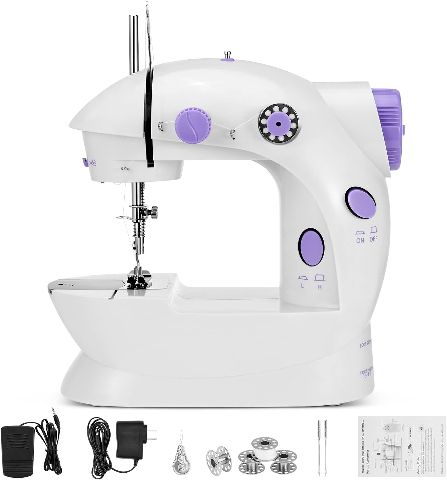 Máquina de Coser, Portátil Mini Maquina de Coser Electrica, Máquina de ...