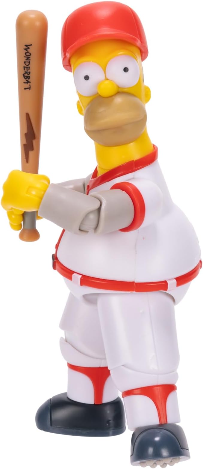 Amazon.com: The Simpsons 5" Action Figure Baseball Homer with Bat and ...