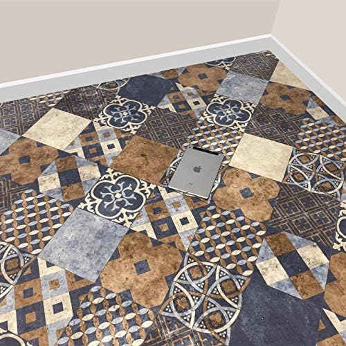 Victorian Colour Vinyl Lino Flooring Kitchen Bathroom Waterproof Roll ...