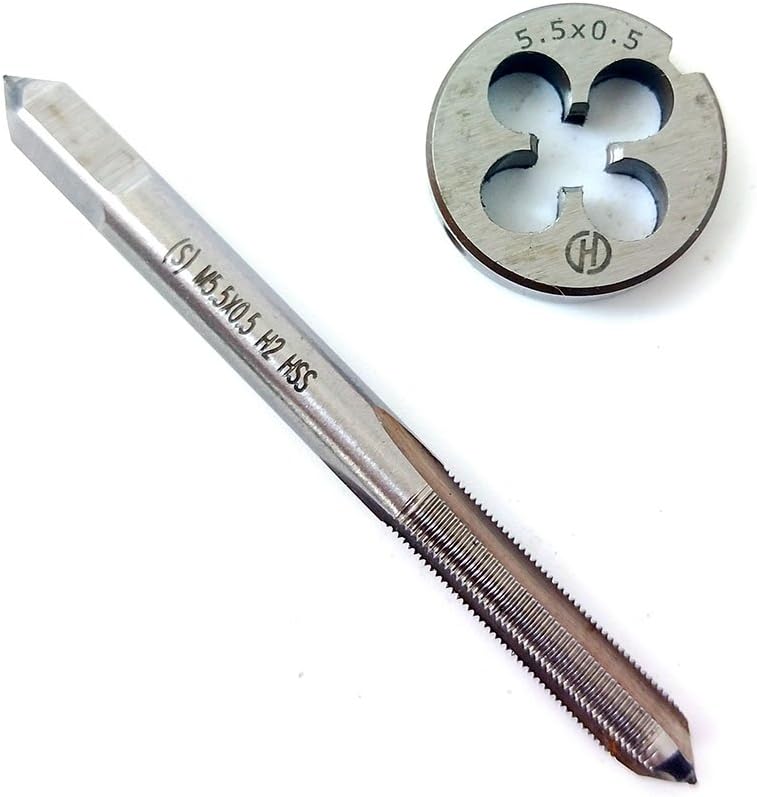 M5.5×0.5mm HSS Metric Tap And Die Set ， Thread Tap And Round Thread Die ...