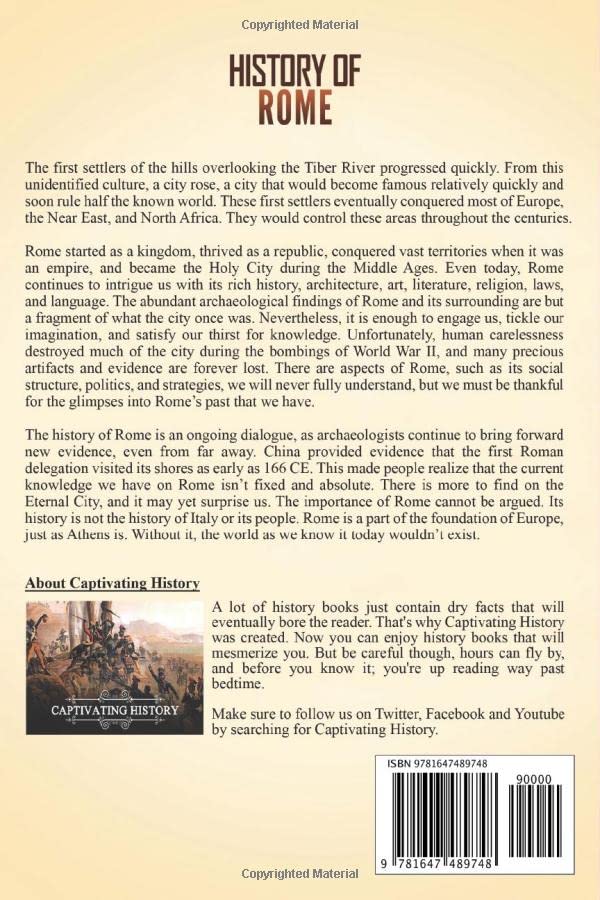 Snapklik.com : History Of Rome: A Captivating Guide To Roman History ...
