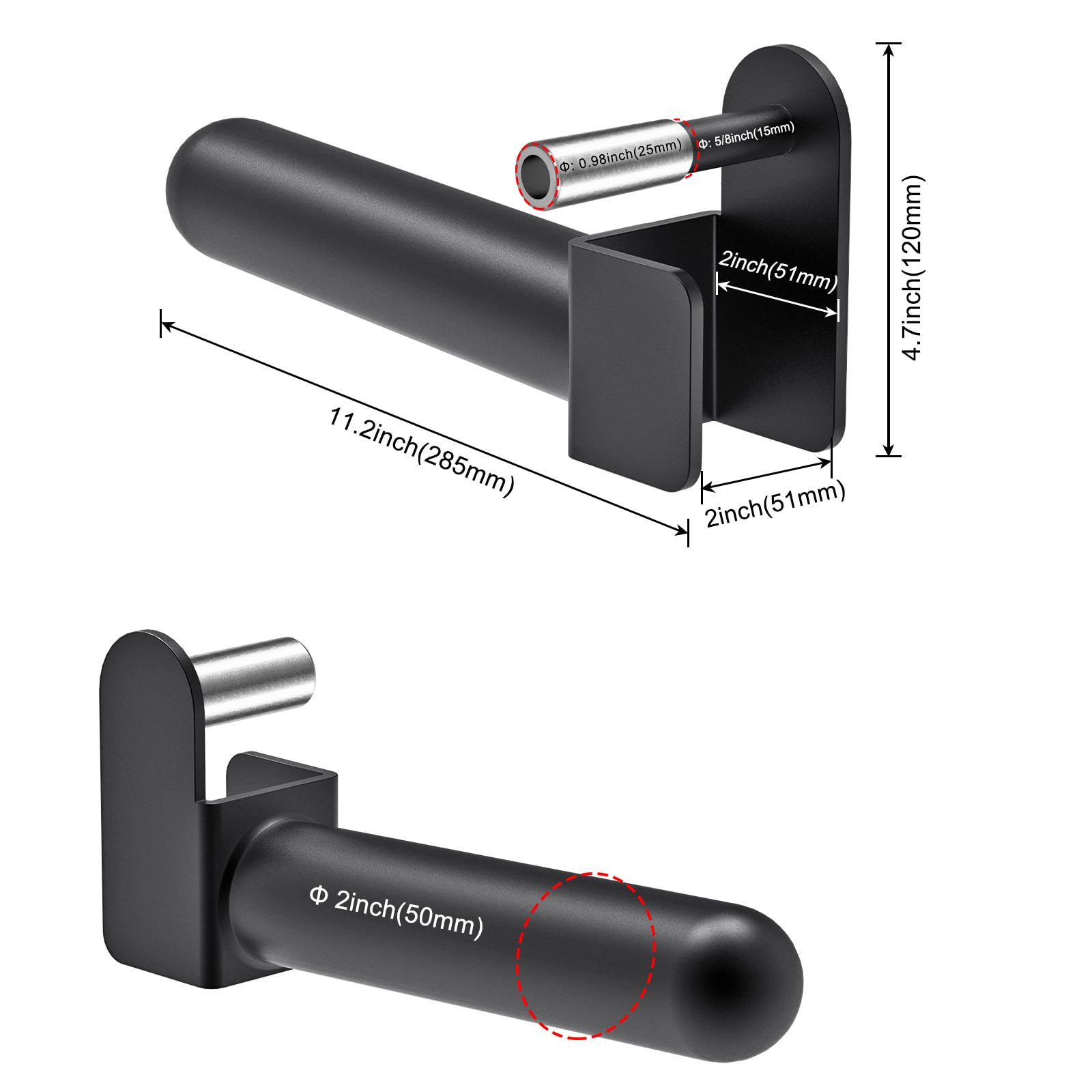 Snapklik.com : Kipika Weight Plate Holder For 2x2 Power Rack