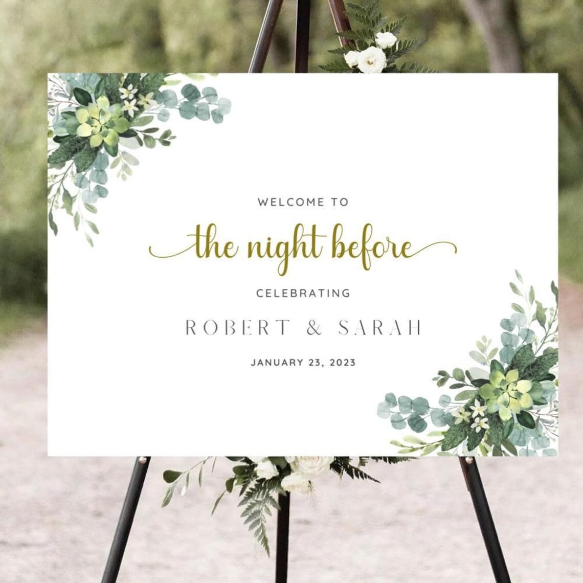 Amazon.com : The Night Before Welcome Sign, The Night Before Sign ...