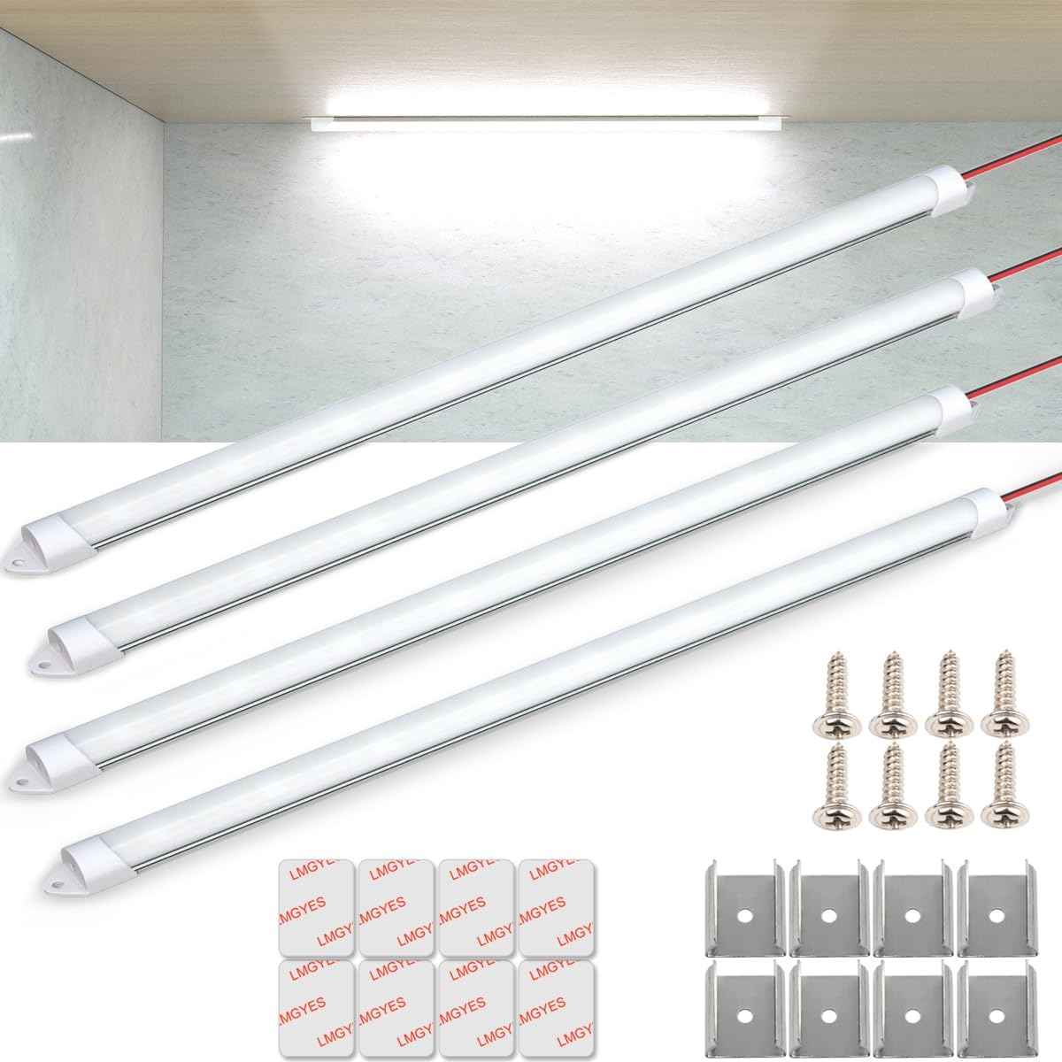 Amazon.com: LMGYES 12V Interior LED Light Bar for Car 12V LED Light ...