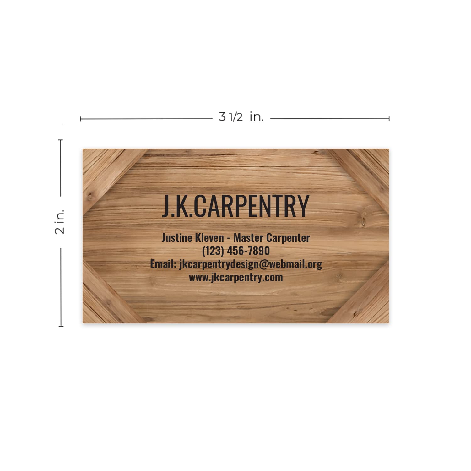 Woodshop Business Card Design
