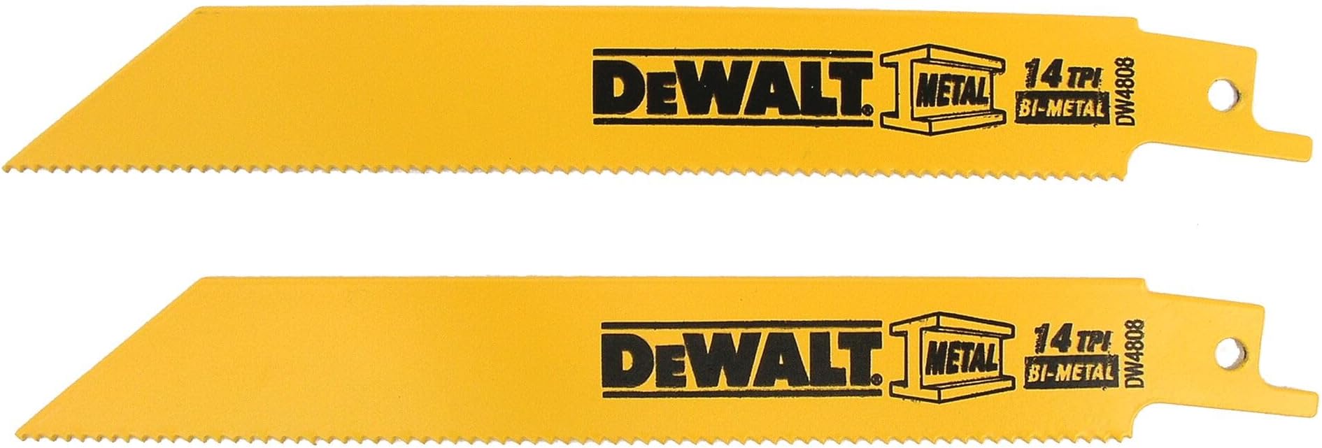 DEWALT Reciprocating Saw Blades, Straight Back, 6-Inch, 14 TPI, 2-Pack ...