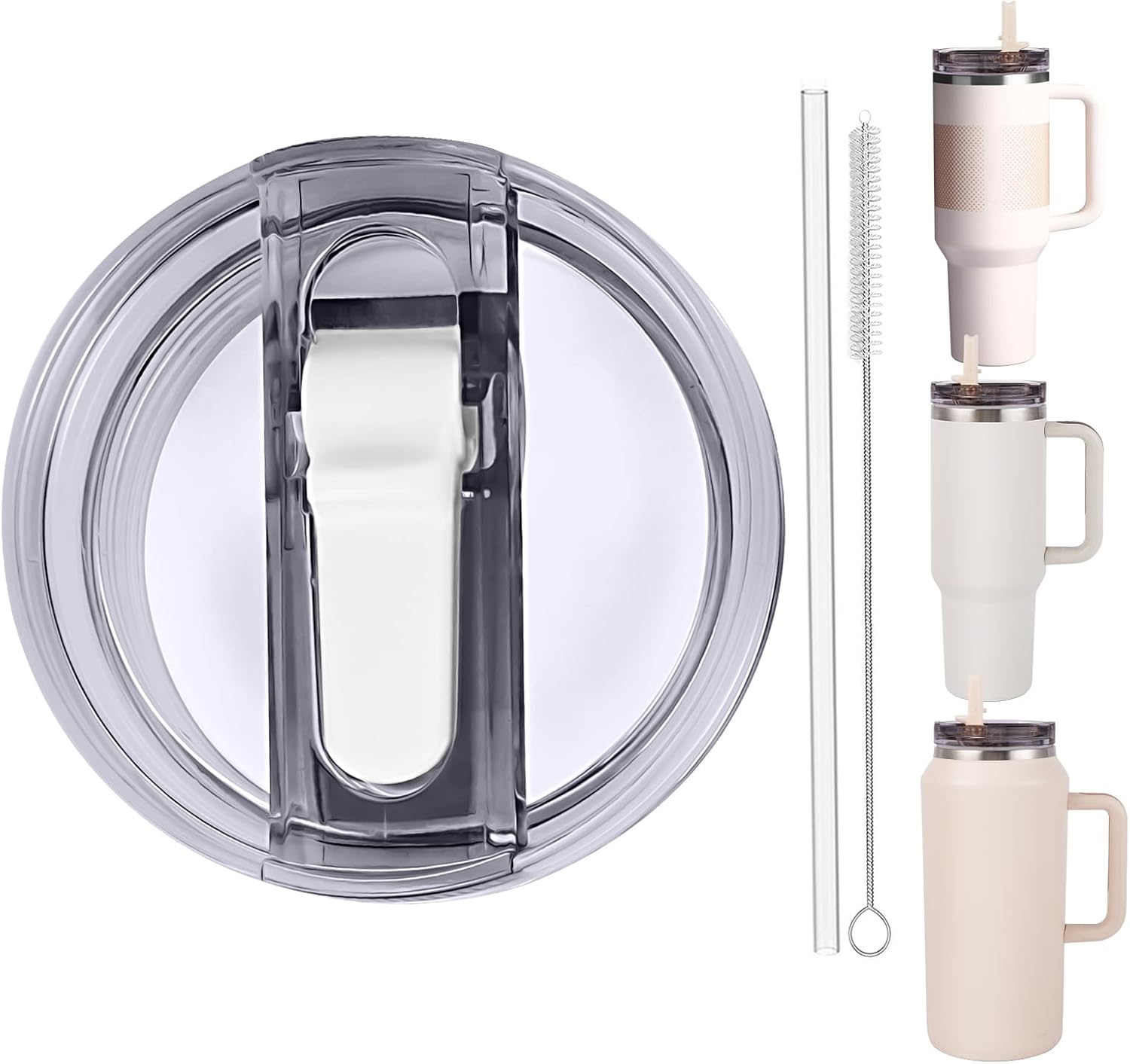 Amazon.com | Replacement 40oz Leak Proof Tumbler FLIP Lid With Straw ...