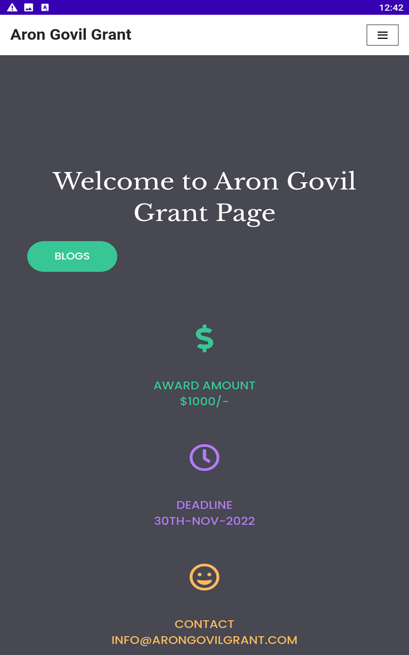 Aron Govil - Grant - App on Amazon Appstore