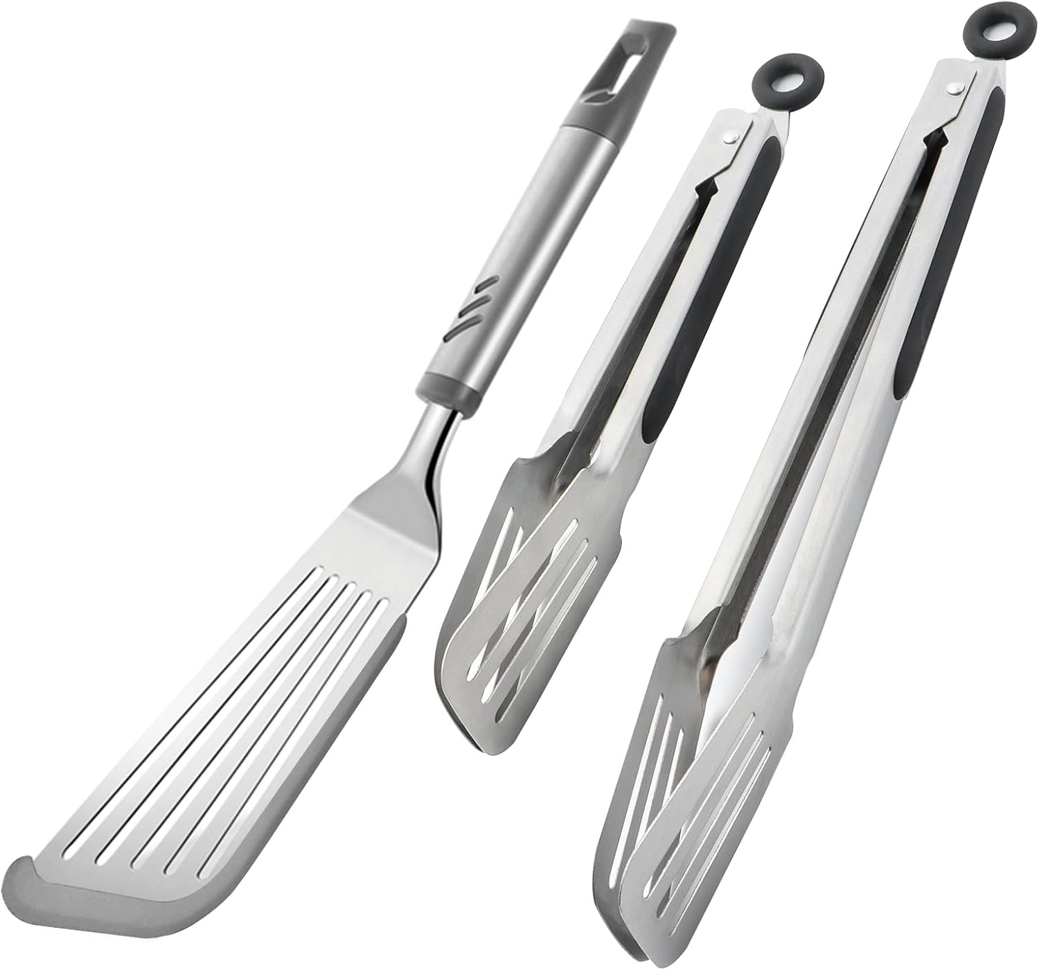 Amazon.com: Lebabo Slotted Fish Spatula with Silicone Top Soft Edge for ...