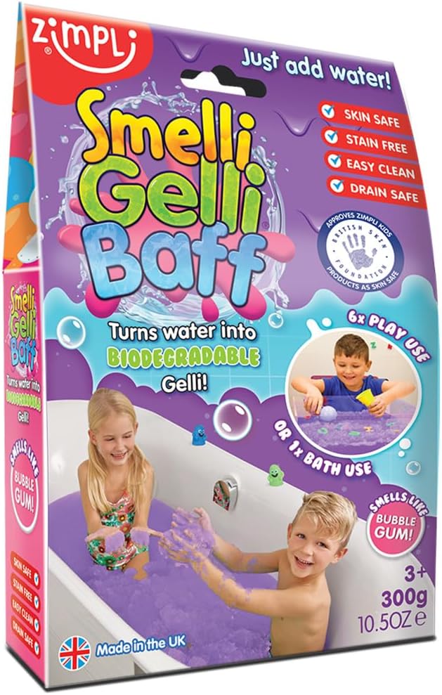 Amazon.com: Zimpli Kids 3 x Gelli Baff Bundle, Blue, Red & Green, Turn ...
