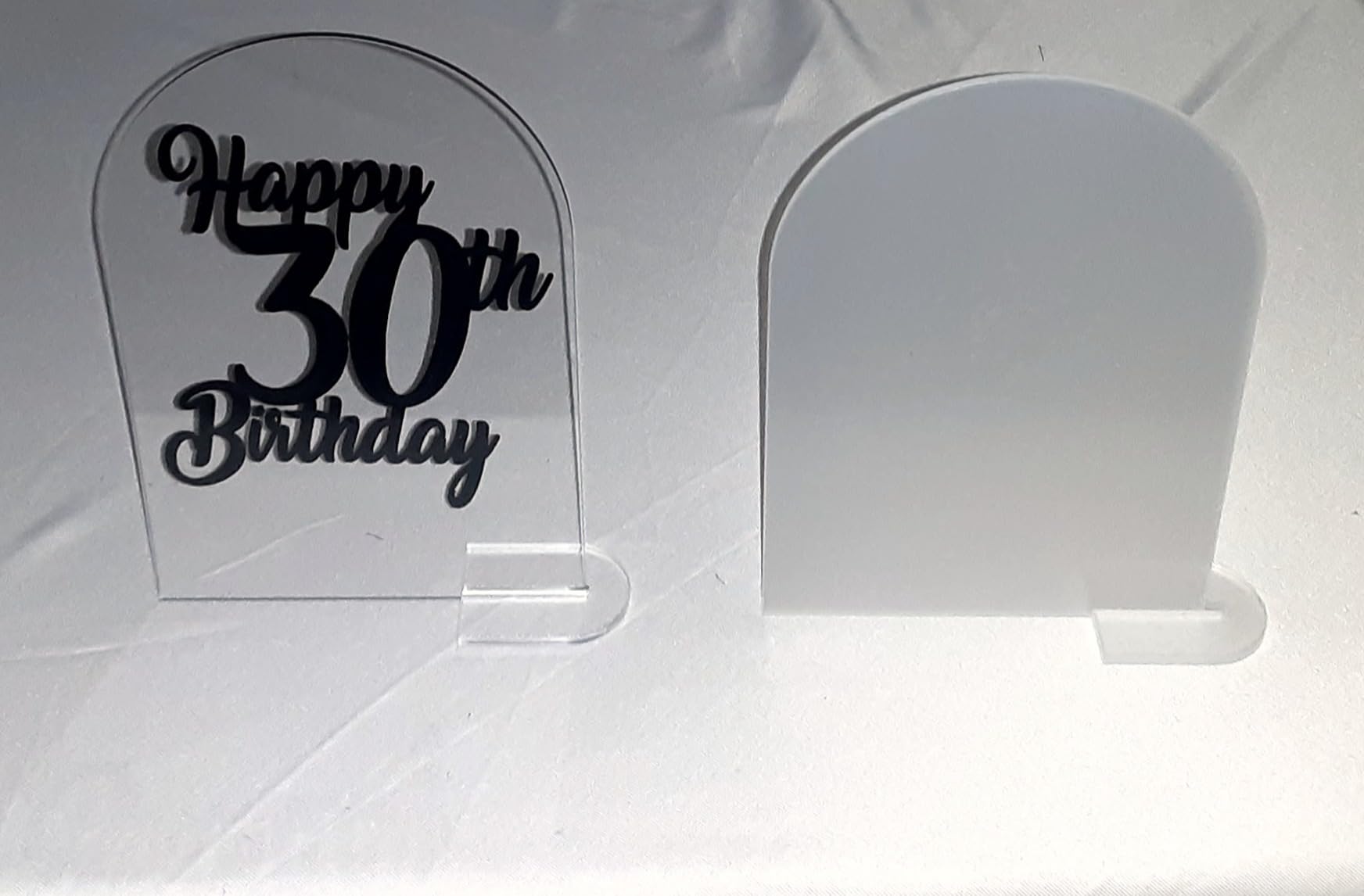 Amazon.com: Clear Arch Acrylic Sign with Stand- 25 Pack 4 x 6 Inch ...