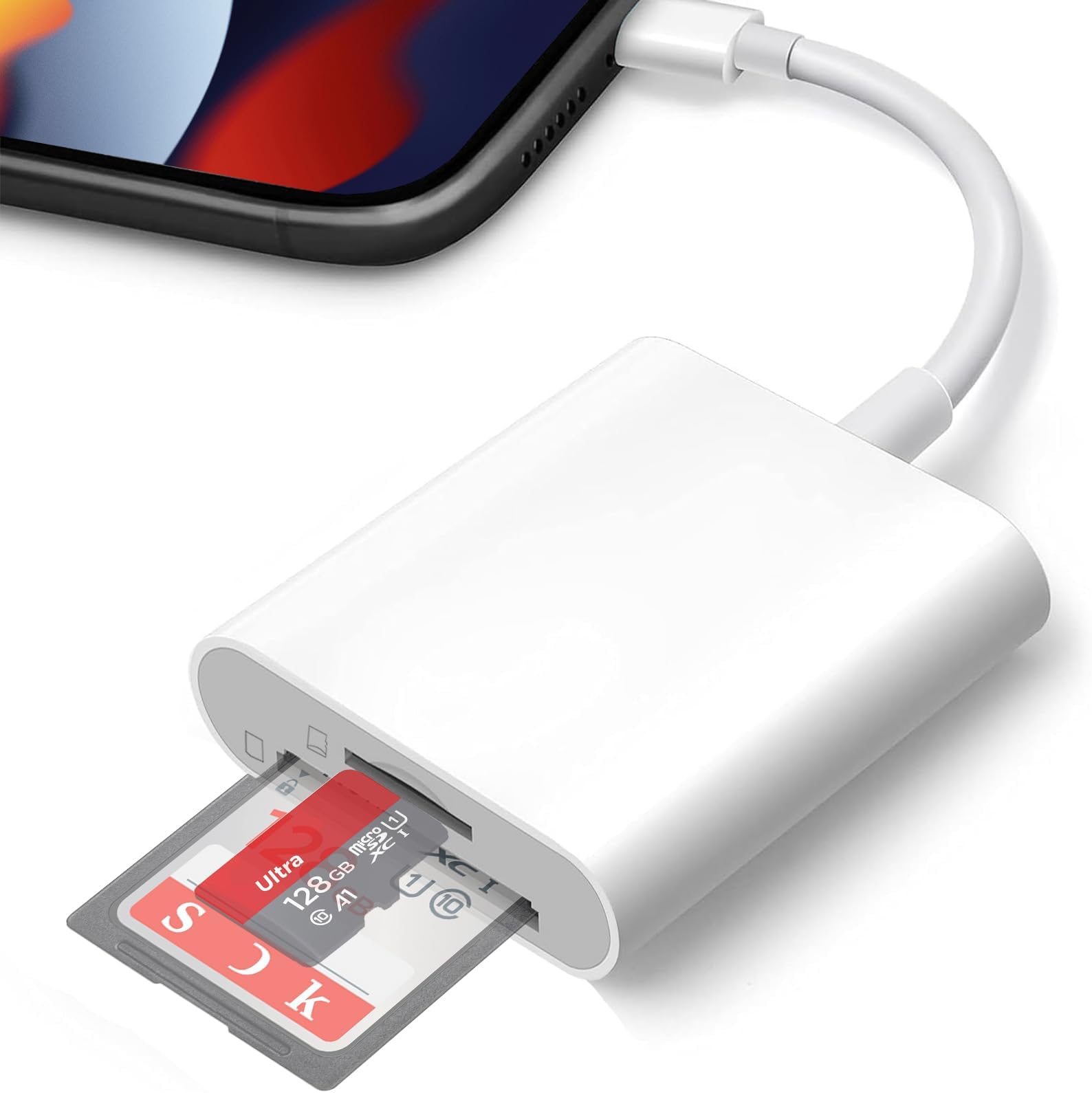 Lecteur Carte SD pour Phone/Pad/Appareil Photo, Adaptateur Carte SD ...