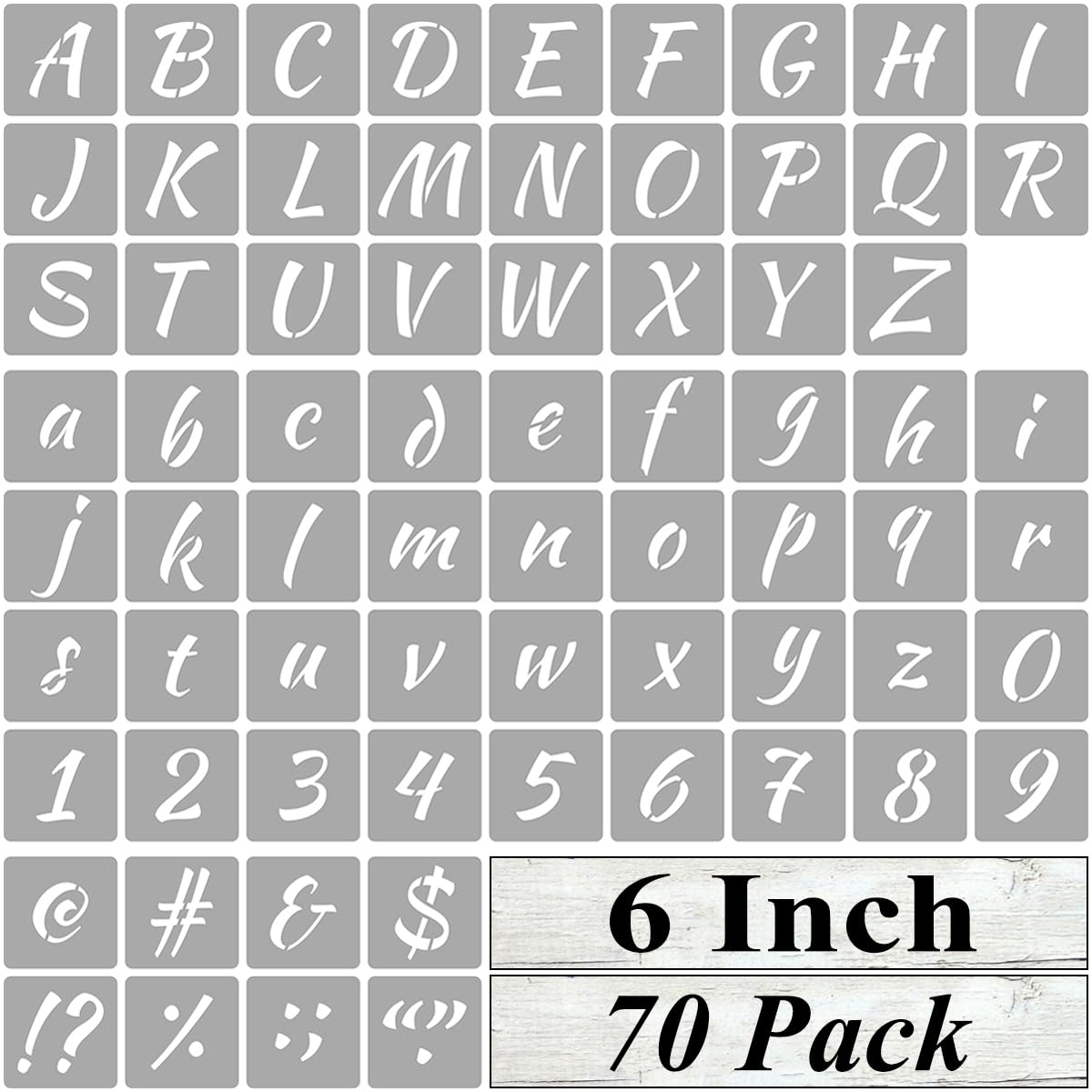 Snapklik.com : 6 Inch Alphabet Letter Stencils For Painting - 70 Pack ...