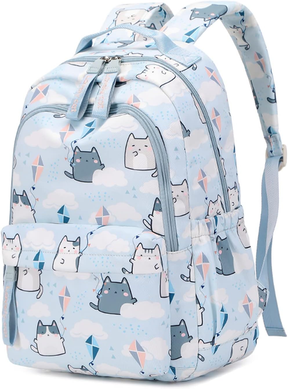 Amazon.com: GK-O Cute Anime Cat Canvas Backpack Shoulder Bag Laptop Bag ...