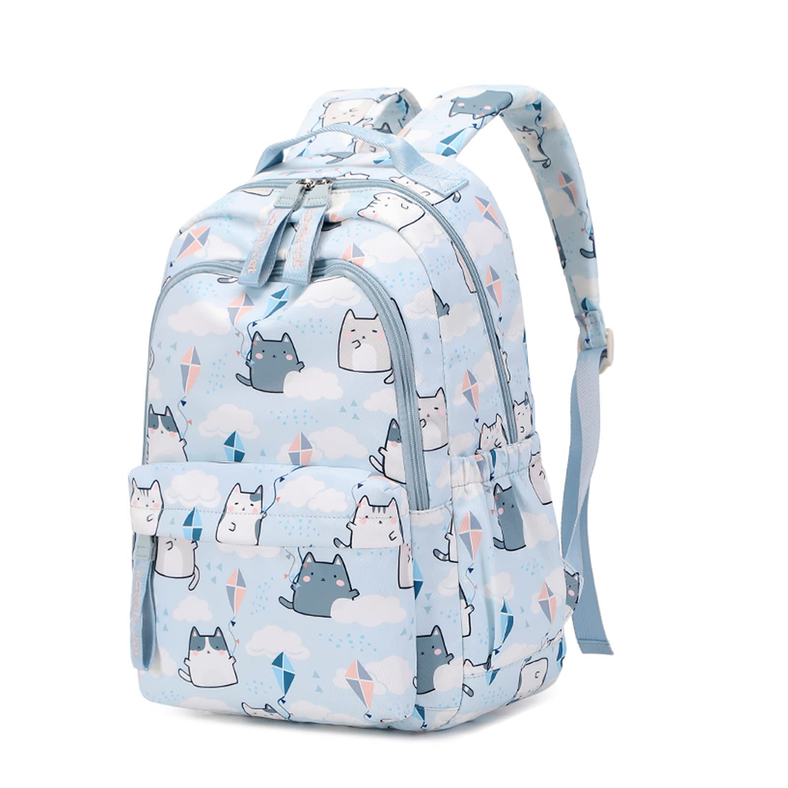 Mfikaryi Backpacks for Girls Cute Cat Backpack Elementary School ...