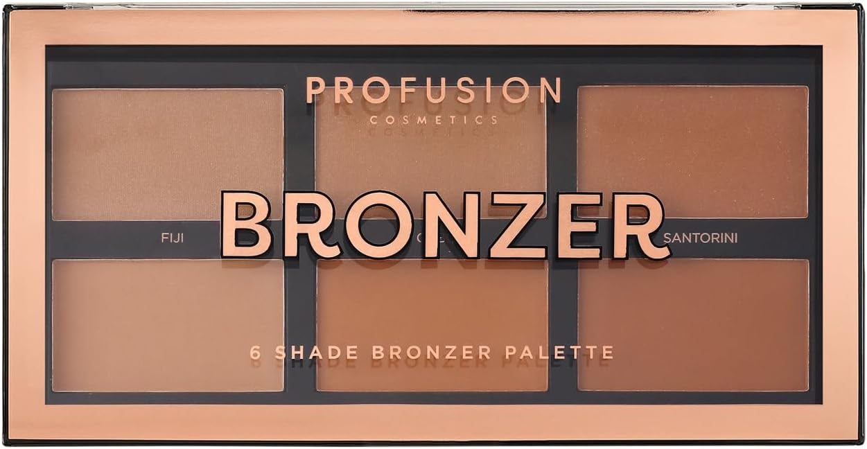 Amazon.com: Profusion Cosmetics 6 Shade Bronzer Palette : Beauty ...