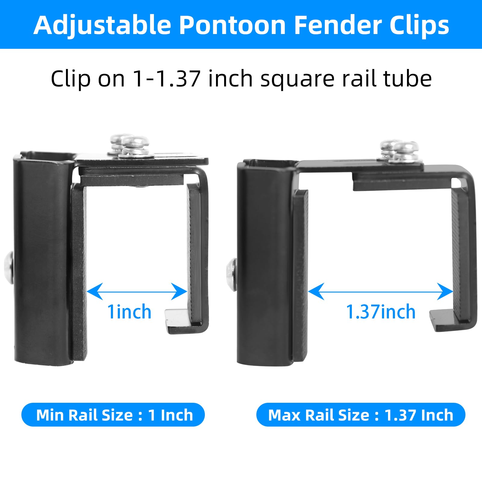 Snapklik.com : Boat Bumper Clips, Metal Boat Fender Clips For Pontoon ...