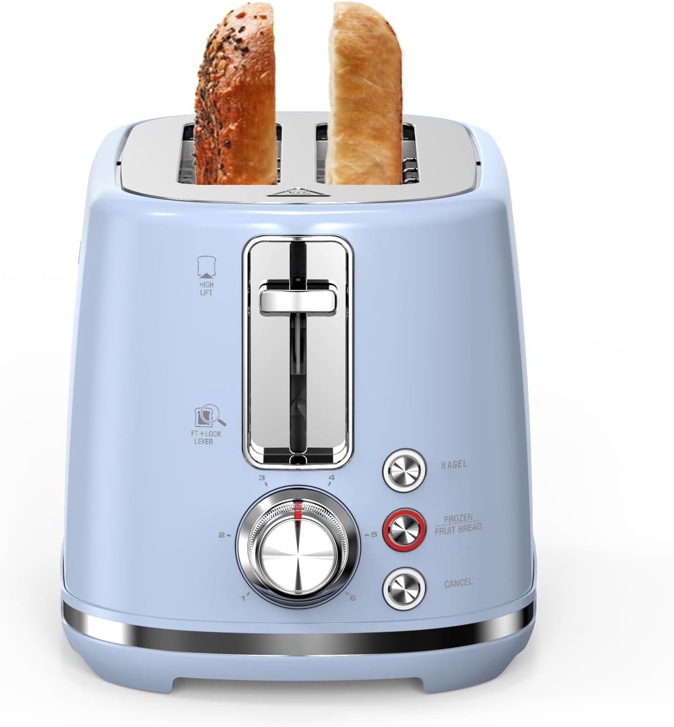 Amazon.com: Nostalgia Retro Wide 2-Slice Toaster, Vintage Design With ...