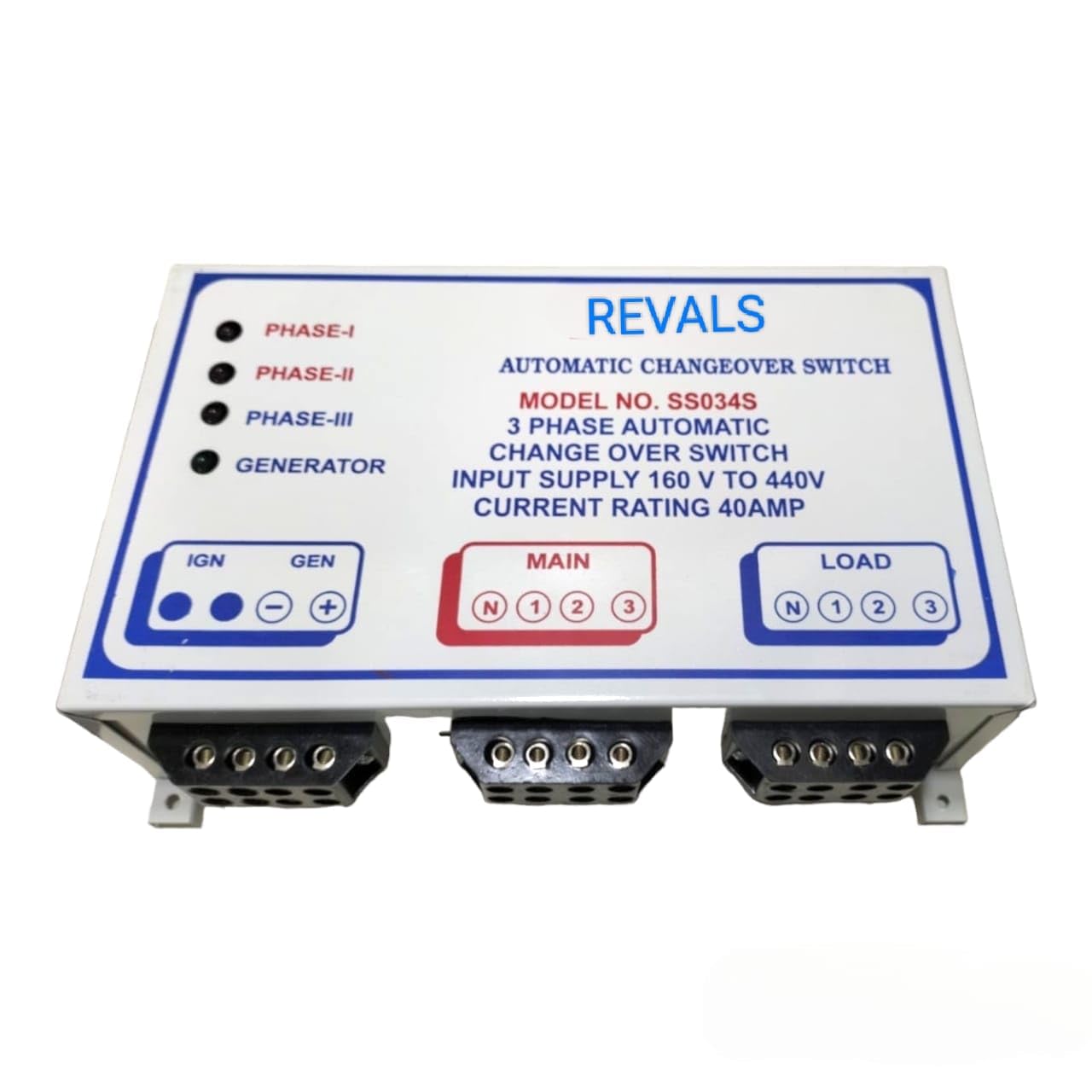 REVALS Automatic Changeover Switch | 3 Phase Automatic Changeover ...