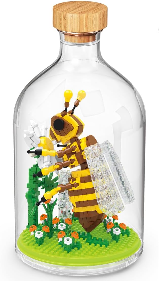 Amazon.com: Jollcnoia Bee Miniature Insect Friends Building Set ...