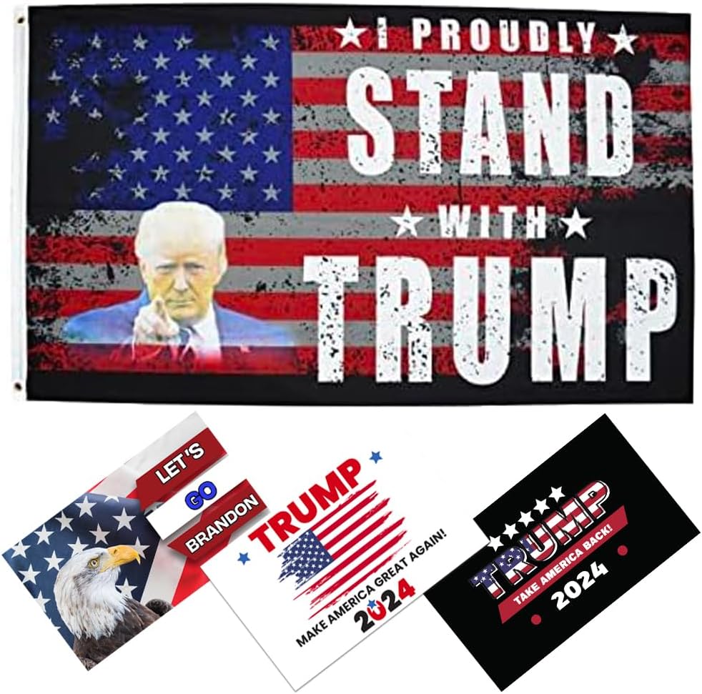 Amazon.com : Donald Trump 2024 Flag For Trump Supporter Single Sided ...