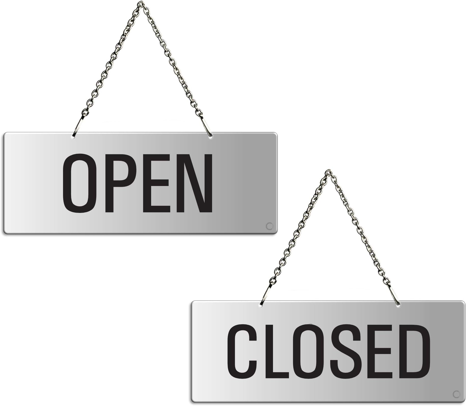 Modern Black Wooden Open Closed Sign - Double-Sided Open Sign for ...