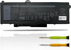 Amazon.com: UGXKNAE 64Wh GRT01 Battery Replacement for Dell Latitude ...