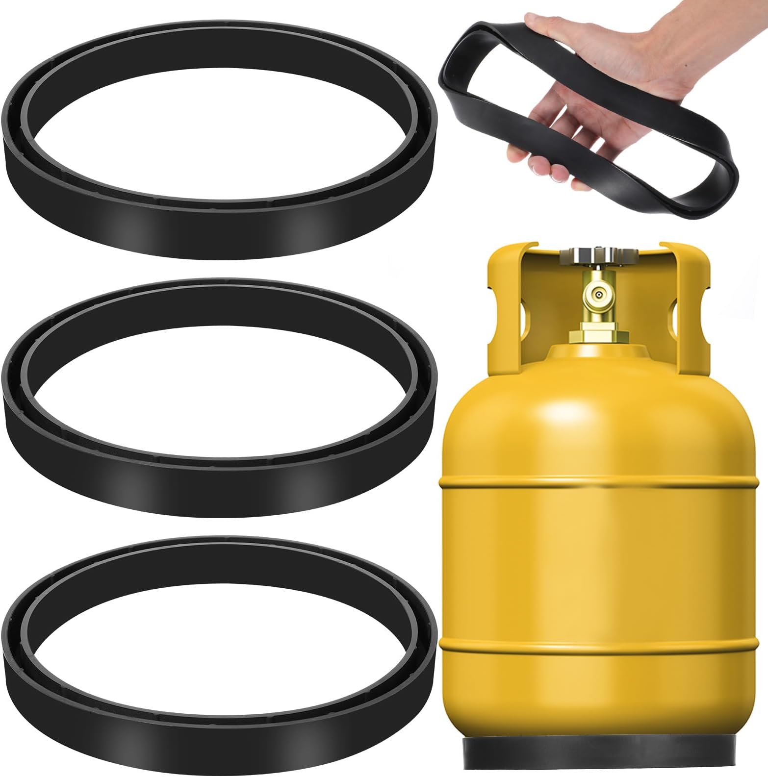 Amazon.com : RunNico 2 Pack Ring Base for Propane Tank - Propane Tank ...