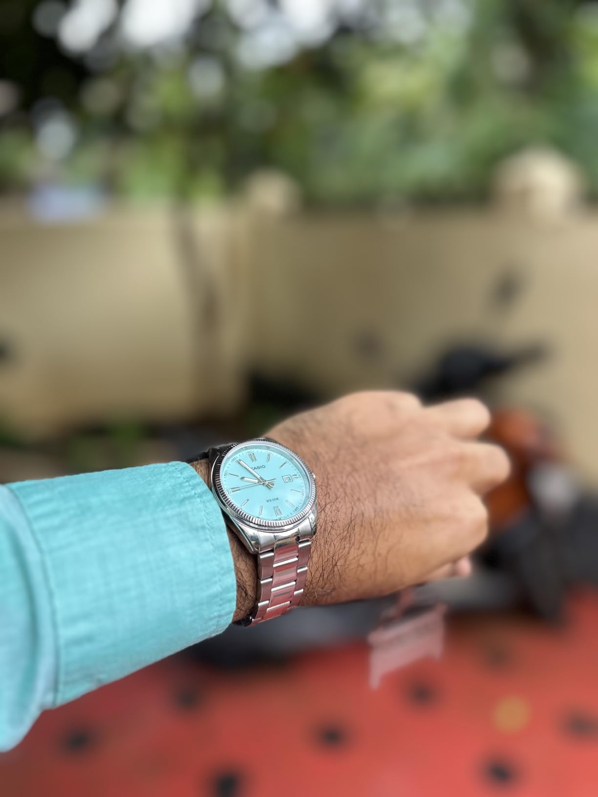 Casio Enticer Men MTP-1302D-2A2VCF Analog Turquoise Blue Dial Men ...