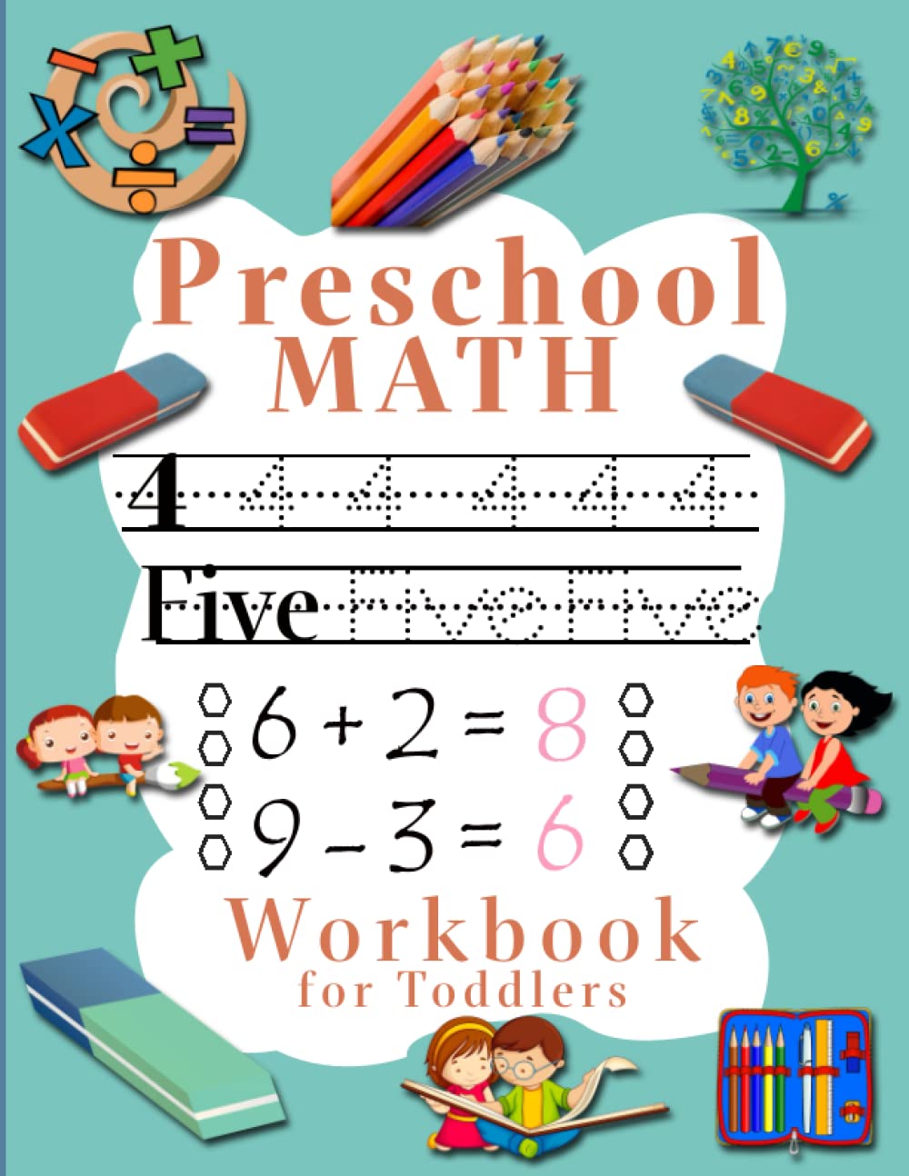 Preschool Math Workbook For Kids Number Tracing Preschool Math Workbook ...